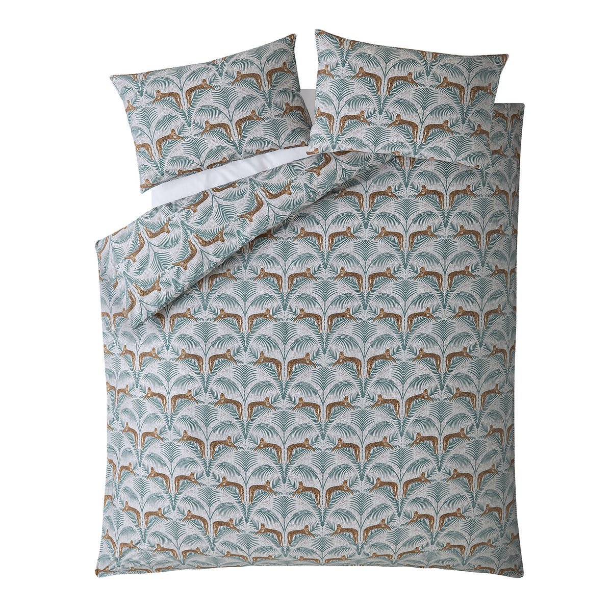Fat Face Duvet Cover and Pillowcase Set - Lounging Leopards – Babylon ...